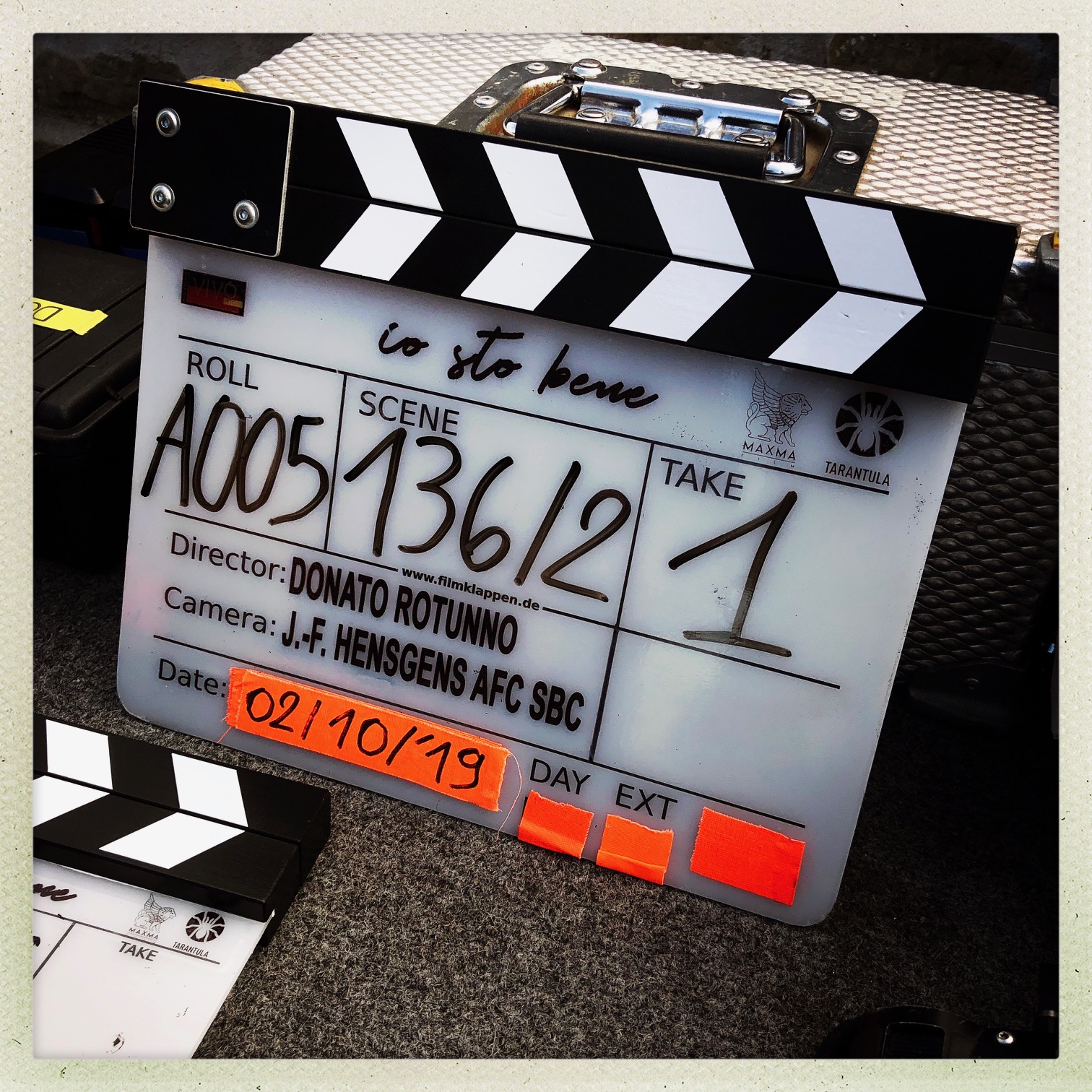 Tarantula | « IO STO BENE » de Donato Rotunno actuellement en tournage!